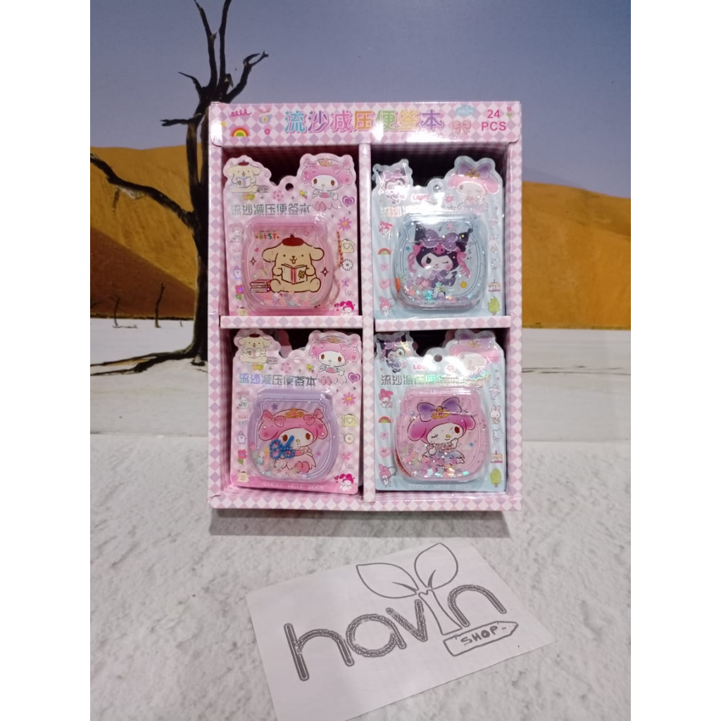 Jual (1pc) MEMO NOTEBOOK DIARY MINI BULET ADA AIR SANRIO KUROMI ...