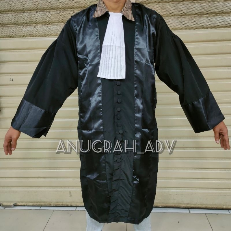 Jual Toga pengacara | toga advokat bahan twist kombinasi satin - KRAH ...