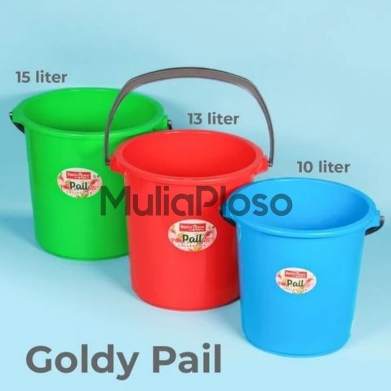 Jual Timba Ember Goldy Pail 10ltr - 13ltr - 15ltr Basic Home LION STAR ...