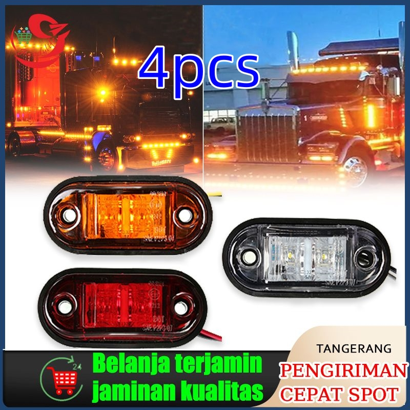 Jual 4Pcs Lampu Led Penanda Samping Truk Trailer | Shopee Indonesia