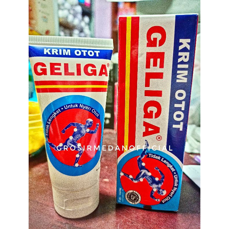 Jual KRIM GELIGA 30 dan 60 G - UNTUK NYERI OTOT SENDI DAN PEGAL ...