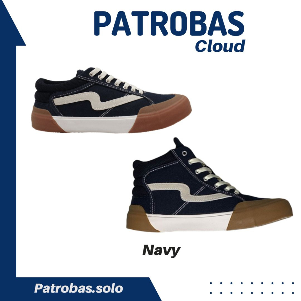 Jual PATROBAS Cloud Navy Original Sepatu Sneakers Casual Shoes Pria ...