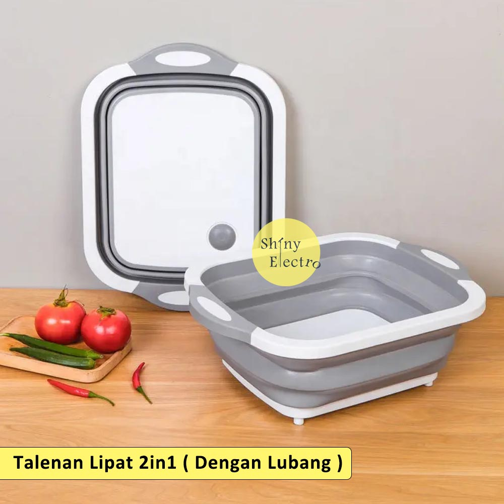 Jual Talenan Baskom 3in1 Portable Motif Kayu Kotak Bulat Sayur Daging ...