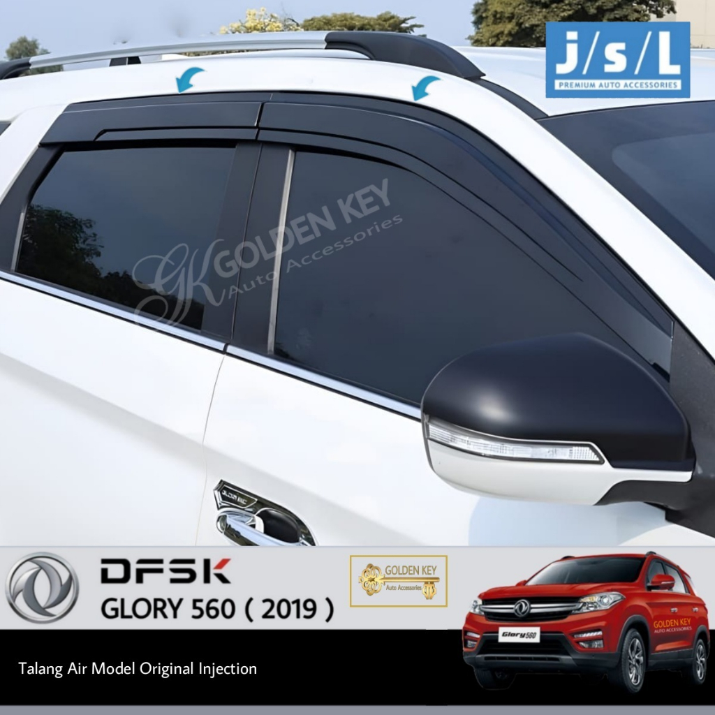 Jual JSL Talang Air DFSK Glory 560 2019 Side Visor Model Original Injection | Shopee Indonesia