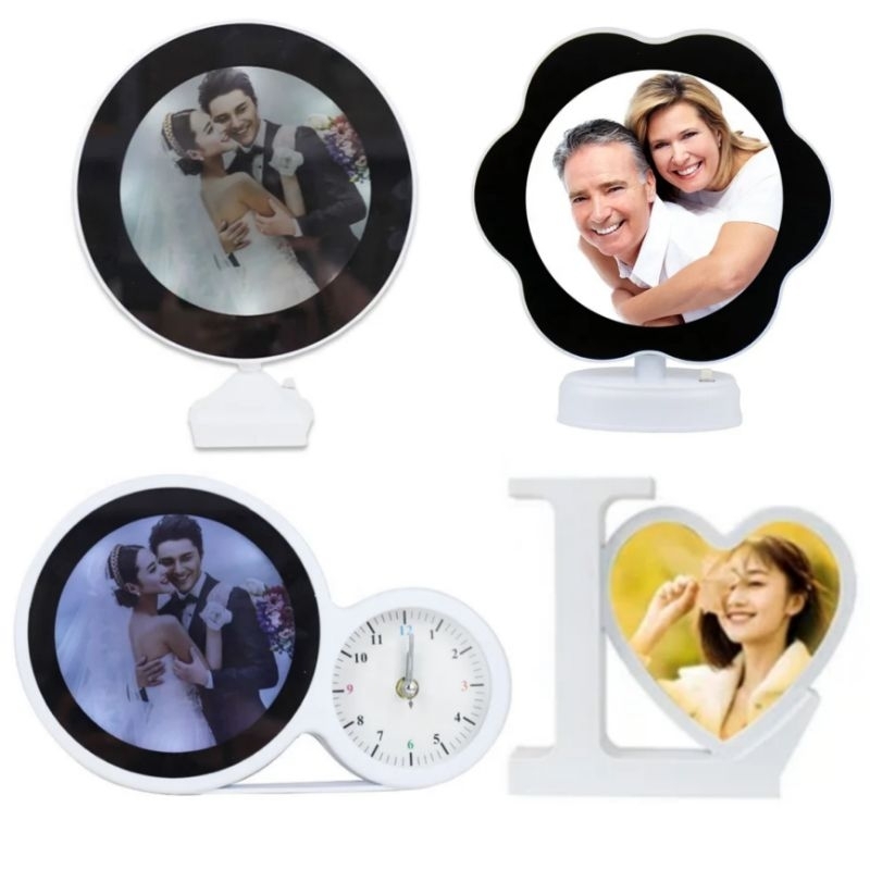 Jual SEHARI JADI jam Cermin mirror kaca magic ajaib frame foto lampu ...