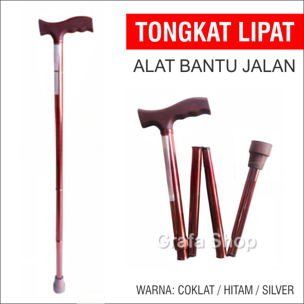 Jual Tongkat Lipat Kaki 1 alat bantu jalan | Shopee Indonesia