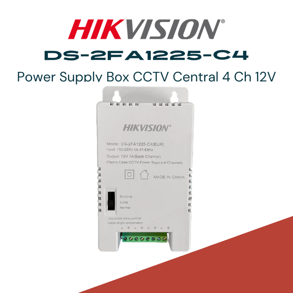 Jual Power Supply CCTV Hikvision 4 Channel DS-2FA1225-C4 Ori Murah Garansi | Shopee Indonesia