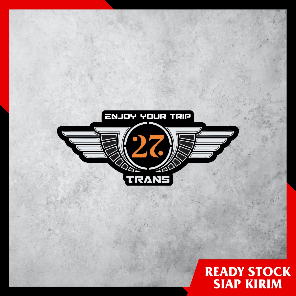 Jual Stiker LOGO 27 TRANS- Sticker Bismania Print Cutting Bahan Awet ...
