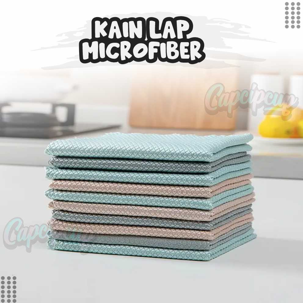 Jual Kain Lap Dapur Microfiber Premium Pengering Piring Gelas Kaca ...