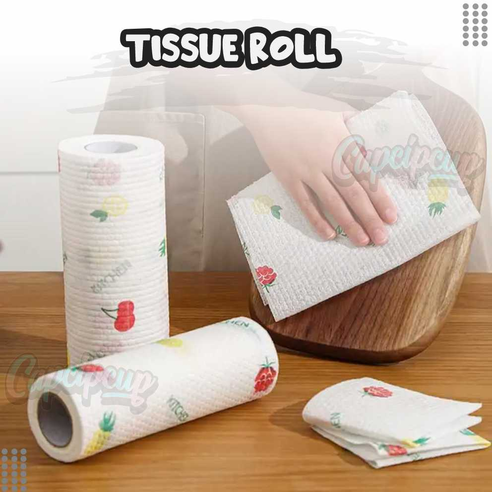 Jual Kain Lap Dapur Tisu Gulung 50 Pcs Kain Lap Minyak Tissue Dapur ...