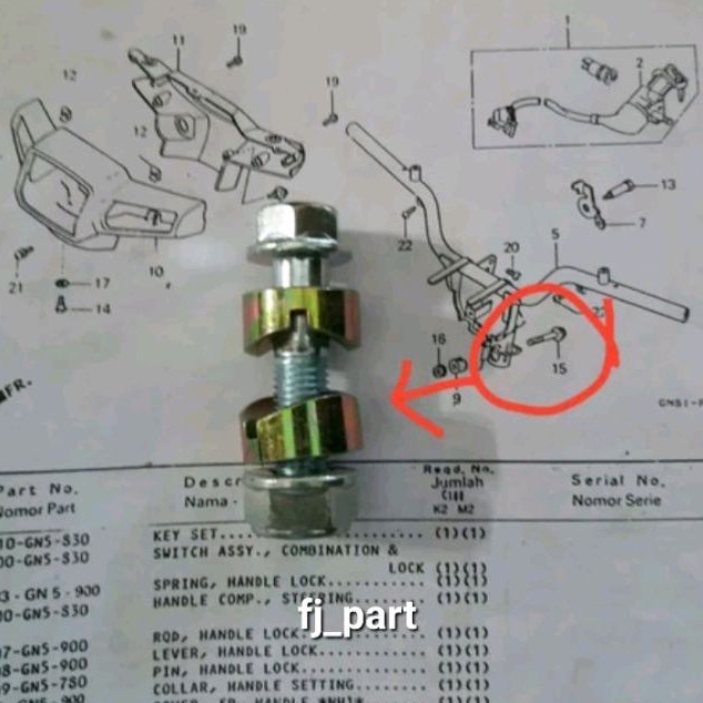 Jual Baut stang setir Prima Grand Supra | Shopee Indonesia