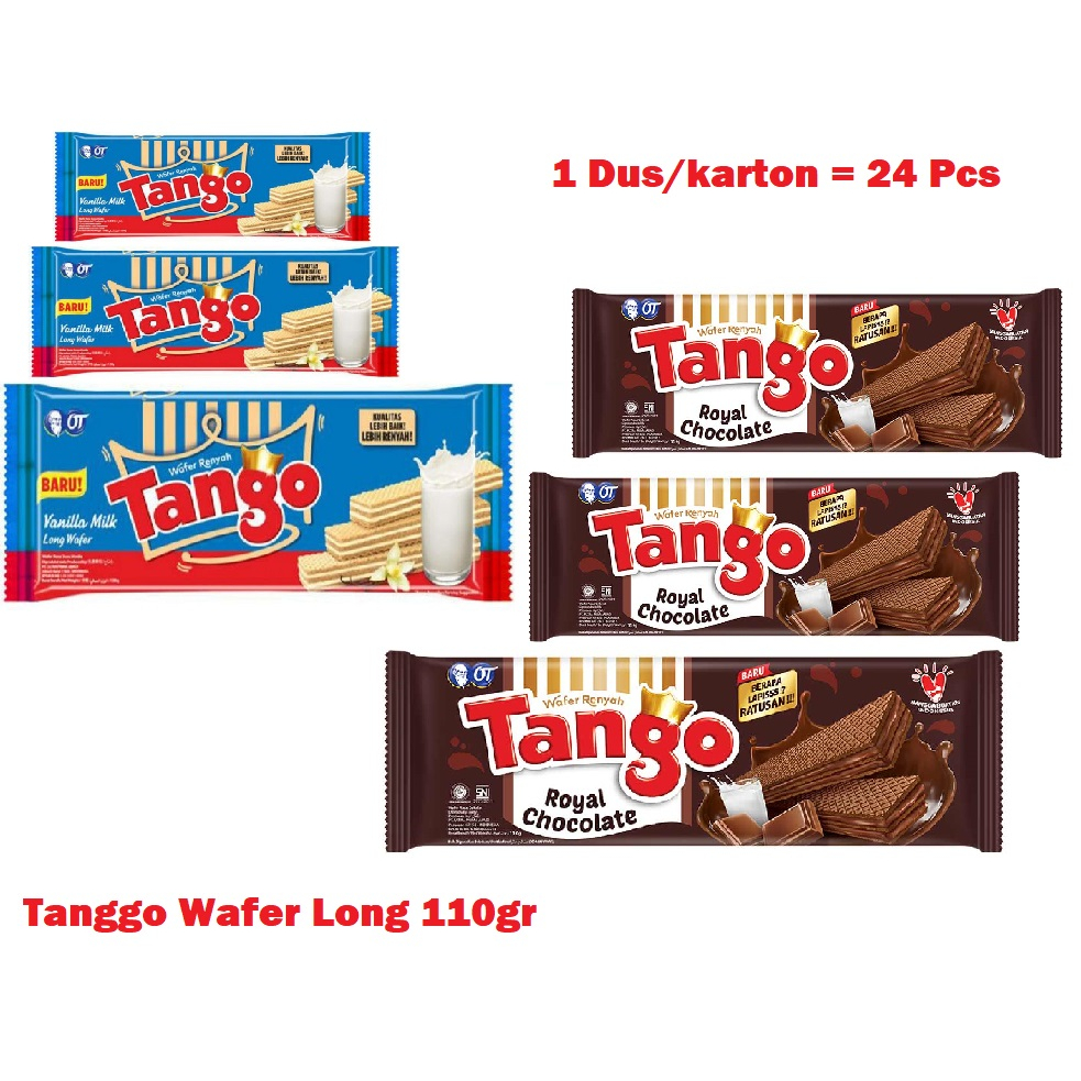 Jual Tanggo Wafer Long Vanilla/Coklat ( 1 dus isi 24 pcs) | Shopee ...