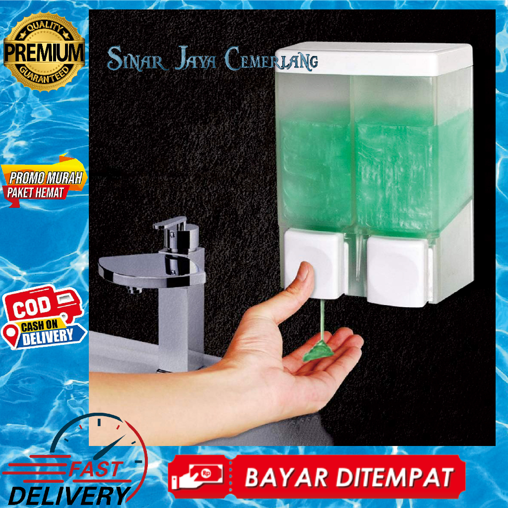 Jual Tempat Sabun Cair Double Tabung - Dispenser Soap Kamar Mandi ...