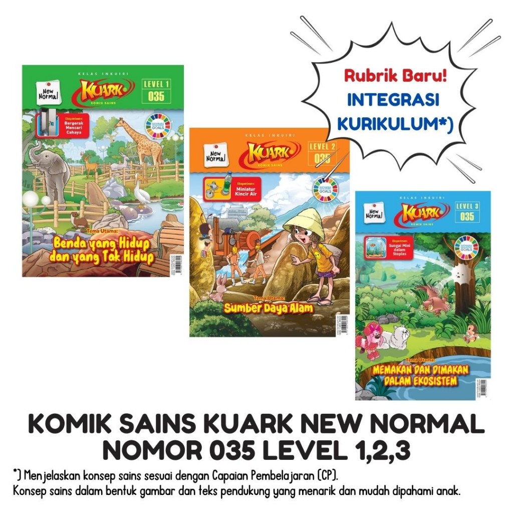 Jual Paket Kuark Nomor 035 Level 1, 2, 3 New Normal MATERI OSK 2024 | Shopee Indonesia