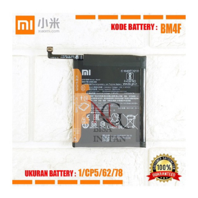 Jual Baterai batere battery Original xiaomi bm4f Mi A3 ,Mi CC 9E,Mi9 ...
