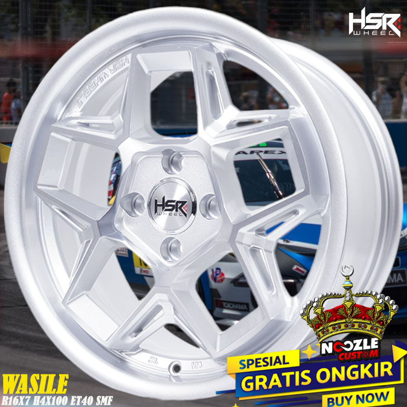 Jual Velg HSR R16 Baut 4 PCD 100 Harga Special Ring 16 Pelek Agya Brio ...