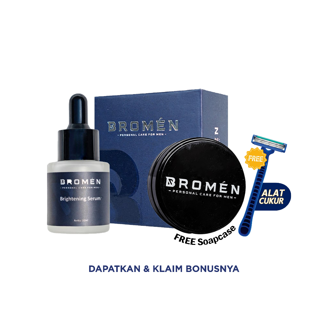 Jual Bromen Paket Lengkap Sabun dan Serum Paket Brightening Men Bromen ...