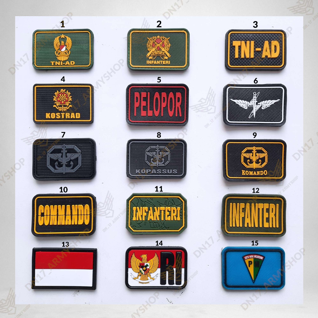 Jual PATCH TNI AD, INFANTERI, COMMANDO, KOSTRAD, PATAKA, DLL. | Shopee ...