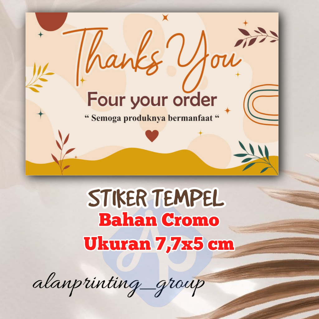 Jual STIKER ULASAN THANKS YOU FOR ORDER STIKER PACKING SSD 3 aks ...