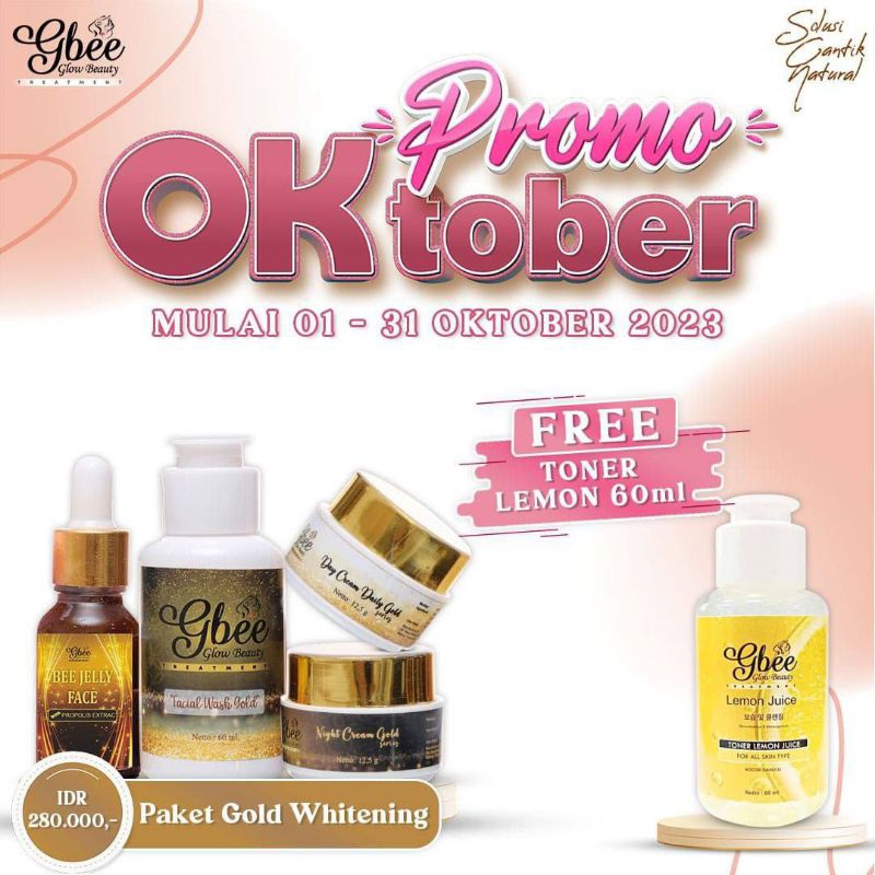 Jual PAKET WHITENING KINCLONG GOLD MEDIUM PUSAT GBEE GLOW BEAUTY ORI ...