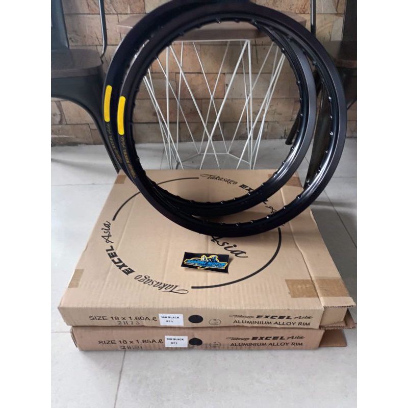 Jual velk (RING 18)Set Depan Belakang TEA Excel Asia Takasago Ring 18 (Black /gold) | Shopee ...