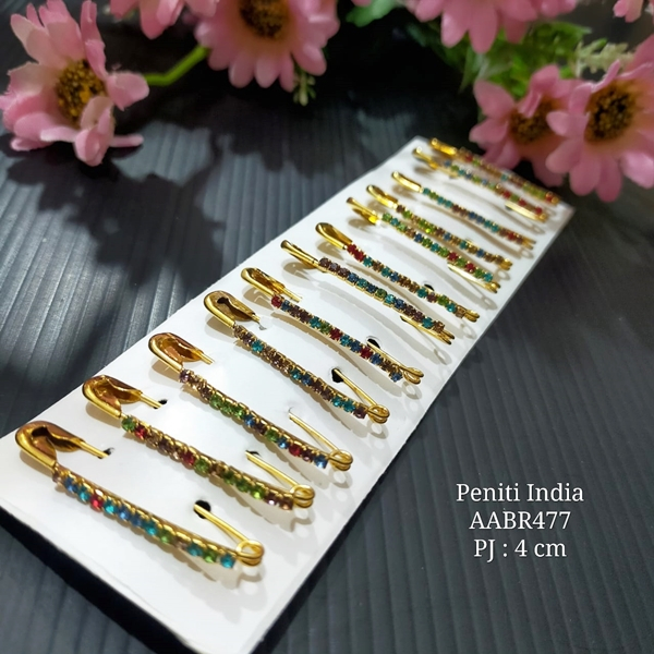 Jual Peniti India isi 12 PCS / 1 lusin Peniti India Full batu Kristal ...
