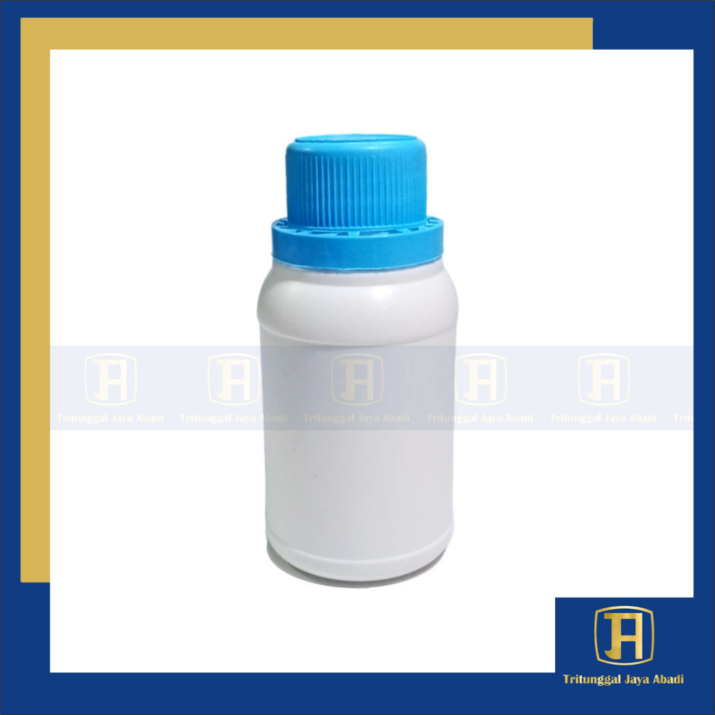 Jual Botol Agro/Botol Labor/Botol Pupuk 100ML Putih Dof Tutup Biru Muda ...