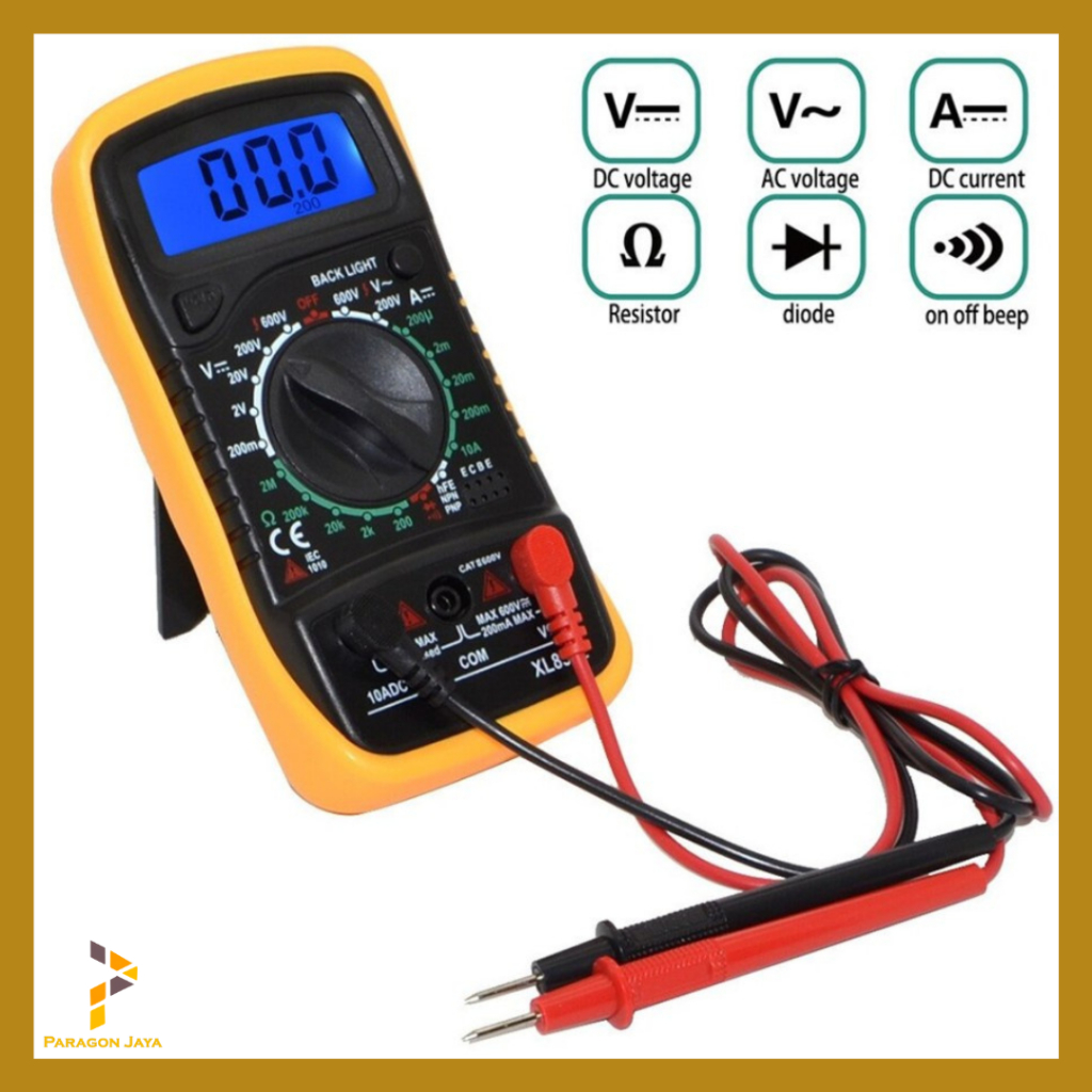 Jual Multimeter XL830l Tester Voltmeter alat PENGUKUR Tegangan listrik ...