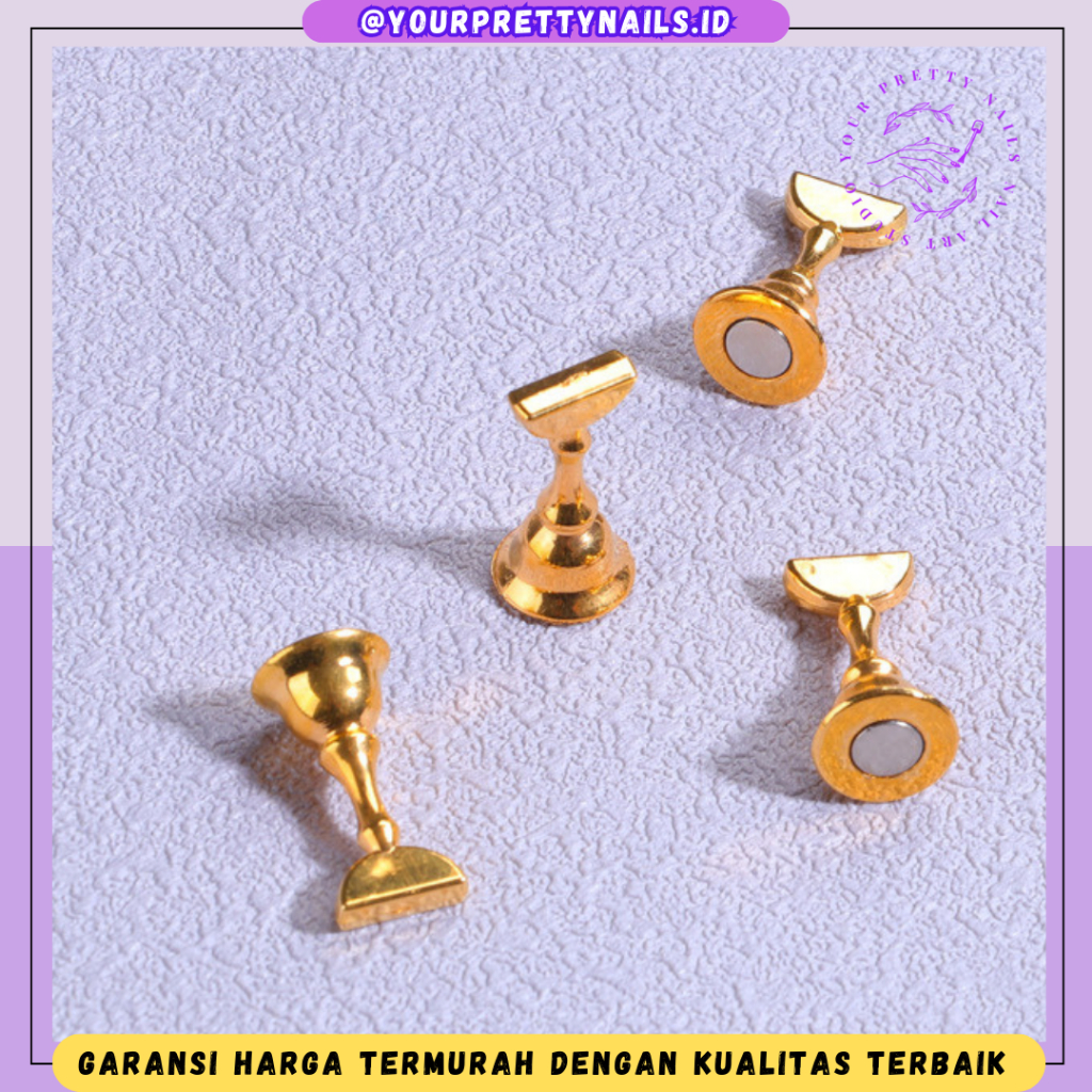 Jual Stand Display Kuku Palsu Magnetik Bahan Metal Untuk Latihan Nail Art 5 Buah Papan Catur