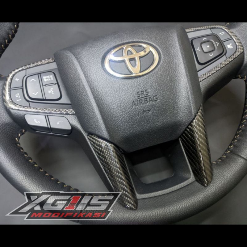 Jual panel, garnis setir innova reborn 2016-2022 carbon, karbon kevlar ...