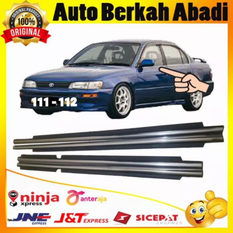 Jual pelipit kaca/list kaca corolla all new ae111 ae112 1set 4pcs(karet ...