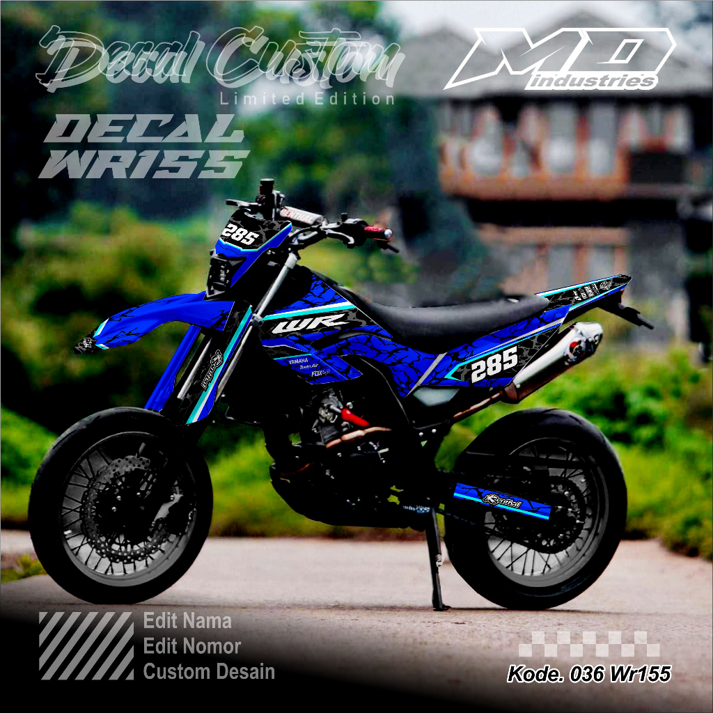Jual Decal Yamaha WR 155 R Full Body Custom Desain - Decal Supermoto ...