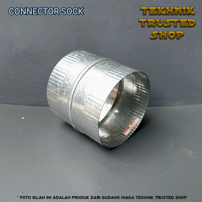 Jual Konektor Ducting Lurus 8 Sock Sambungan Pipa Selang Aluminium