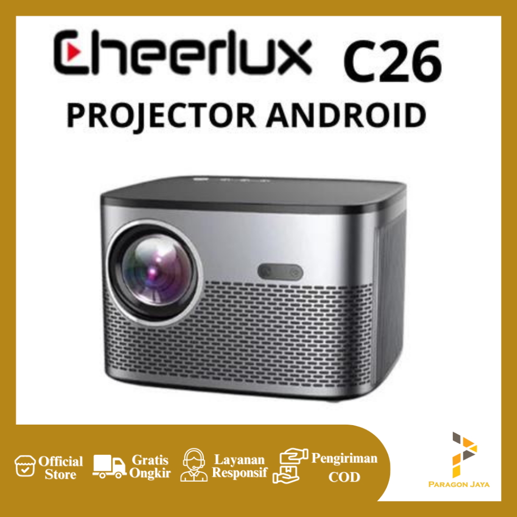 Jual CHEERLUX C26 ANDROID Projector 280 ANSI Auto Focus Digital ...