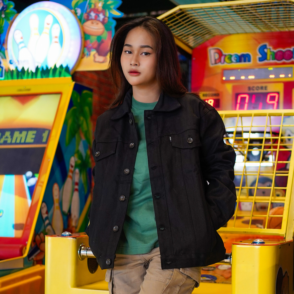 Jual Rown Division Official Denim Jacket - Rowndvsn Jaket Asgard Black ...