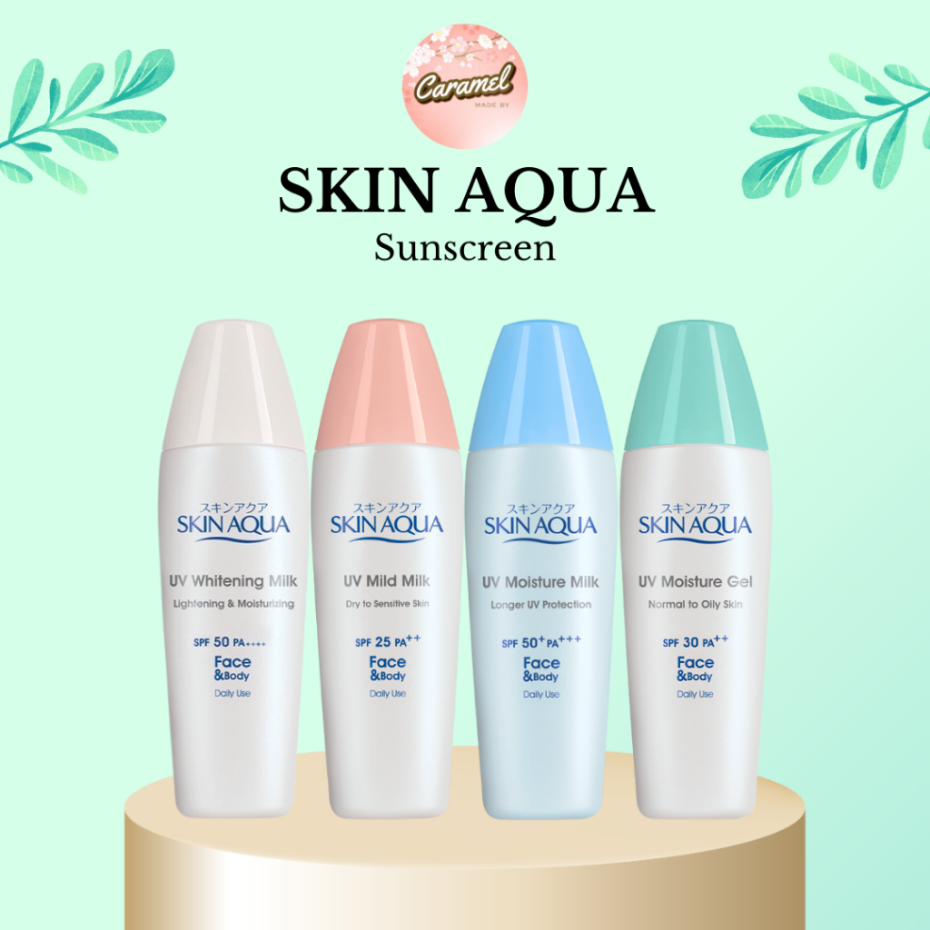 Jual [BPOM] SKIN AQUA UV Sunscreen Moisture Milk Gel Mild Milk ...