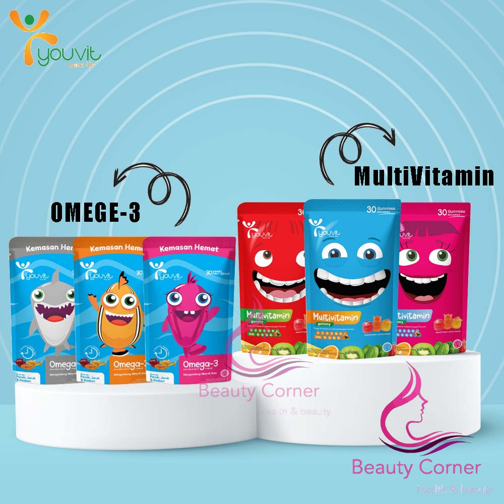 Jual Youvit Multivitamin Gummy Anak | Omega-3 Gummy Anak | Shopee Indonesia