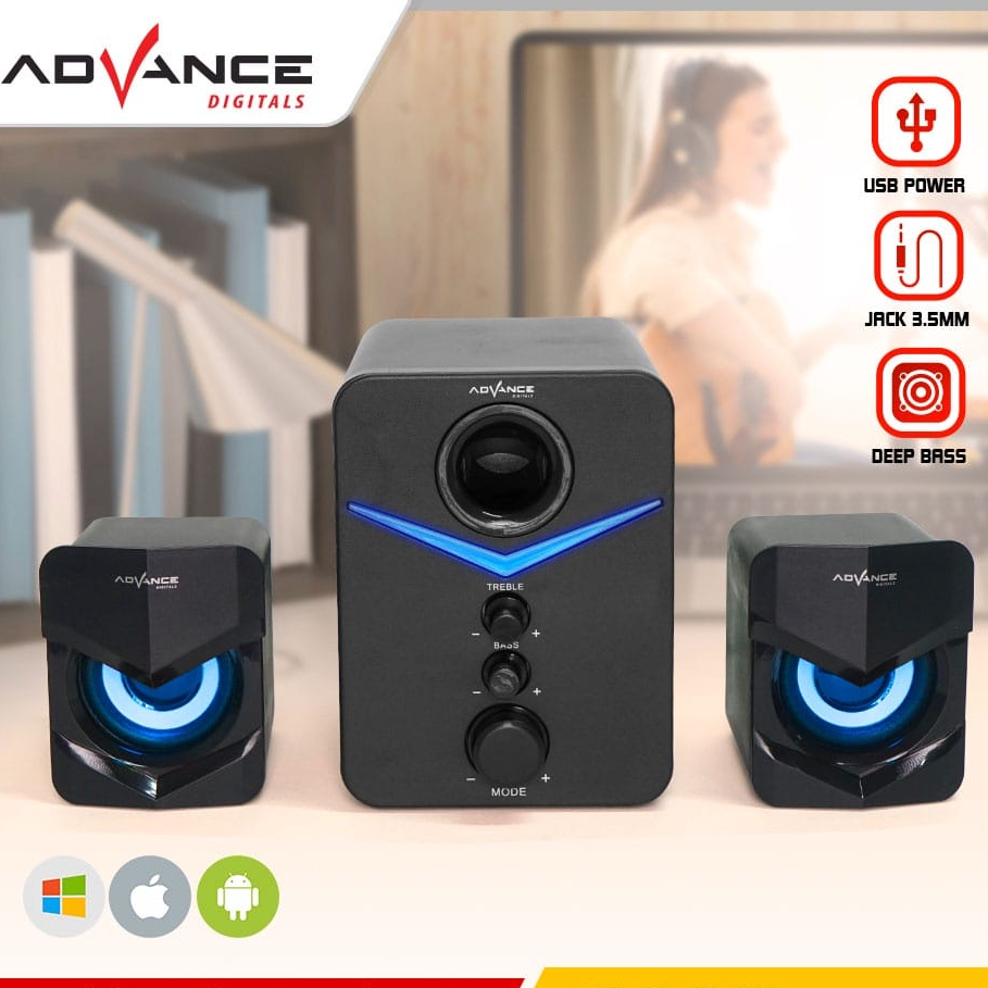 Jual Speaker Laptop Advance cls 201 Audio tunning Speaker Komputer Bass ...