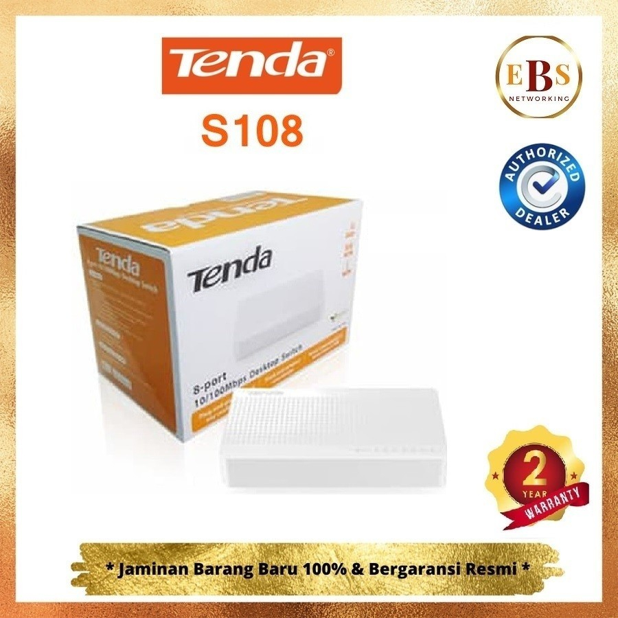 Jual Tenda S108 8 Port Fast Ethernet Switch- White | Shopee Indonesia