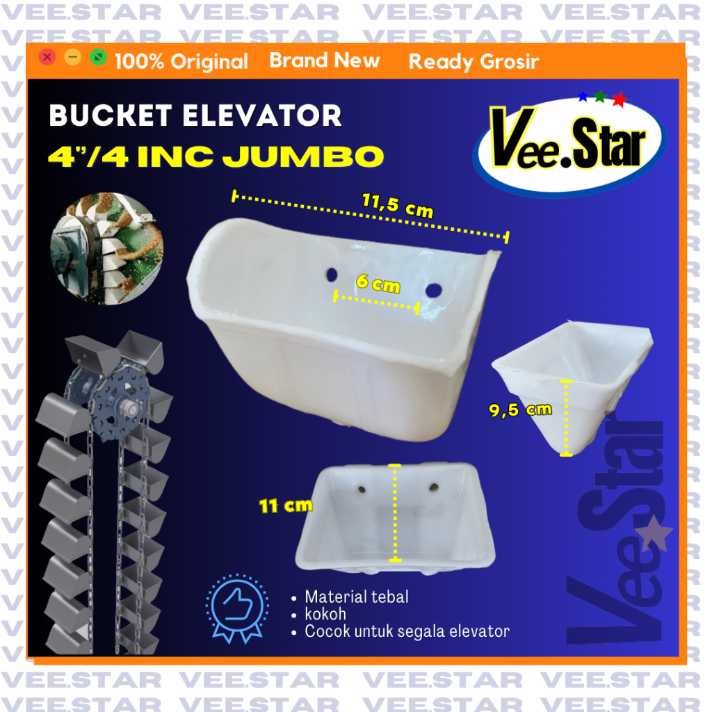 Jual Bucket Elevator 4 inch Jumbo / Bucket Elevator 4 Inci Jumbo ...