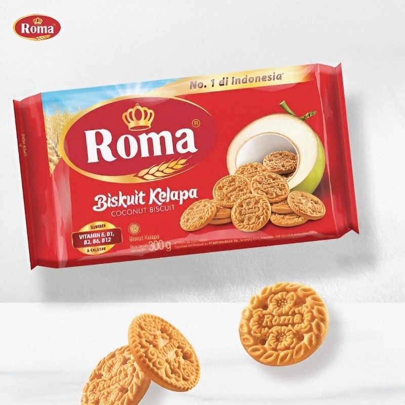 Jual BISKUIT ROMA KELAPA 300gr BISKUIT COCONUT ( 1pcs or 7pcs) | Shopee ...