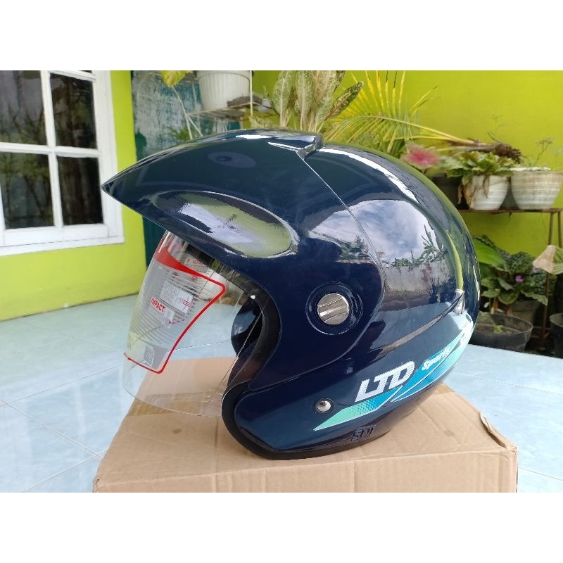 Jual helm LTD GIX Sport warna biru dongker SNI | Shopee Indonesia