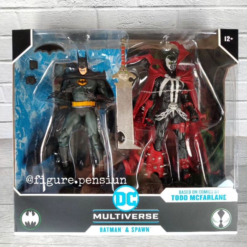 Jual DC MULTIVERSE MCFARLANE BATMAN & SPAWN ACTION FIGURE 2 PACK ...