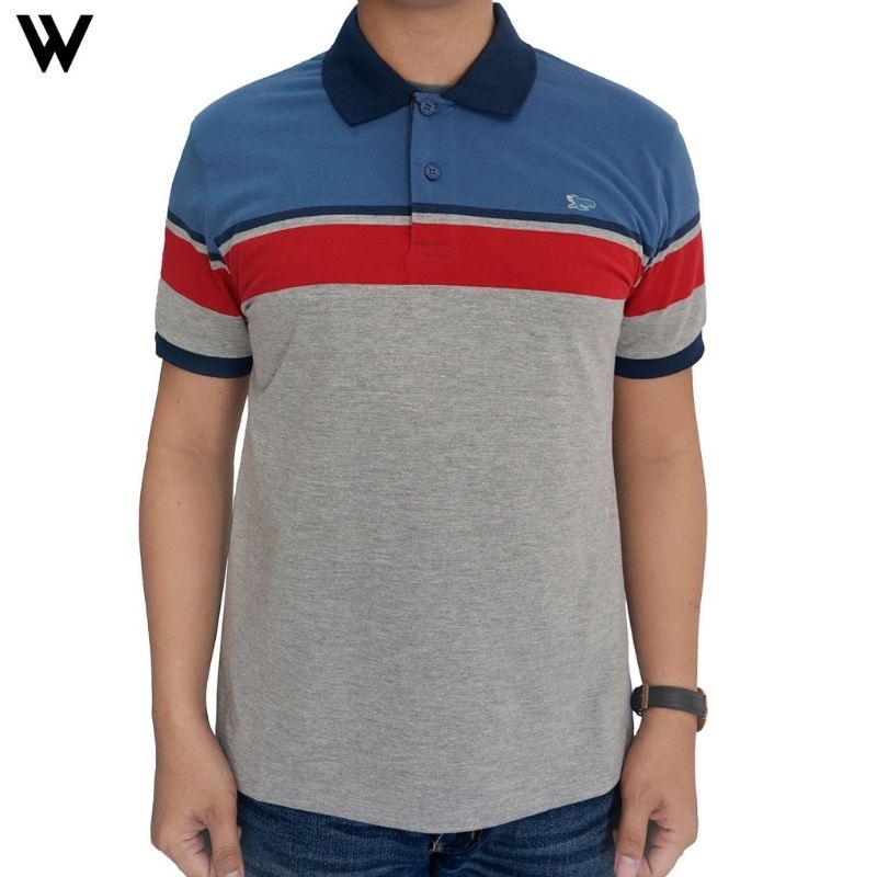 Jual Kaos Polo WALRUS Original Salur Abu | Shopee Indonesia