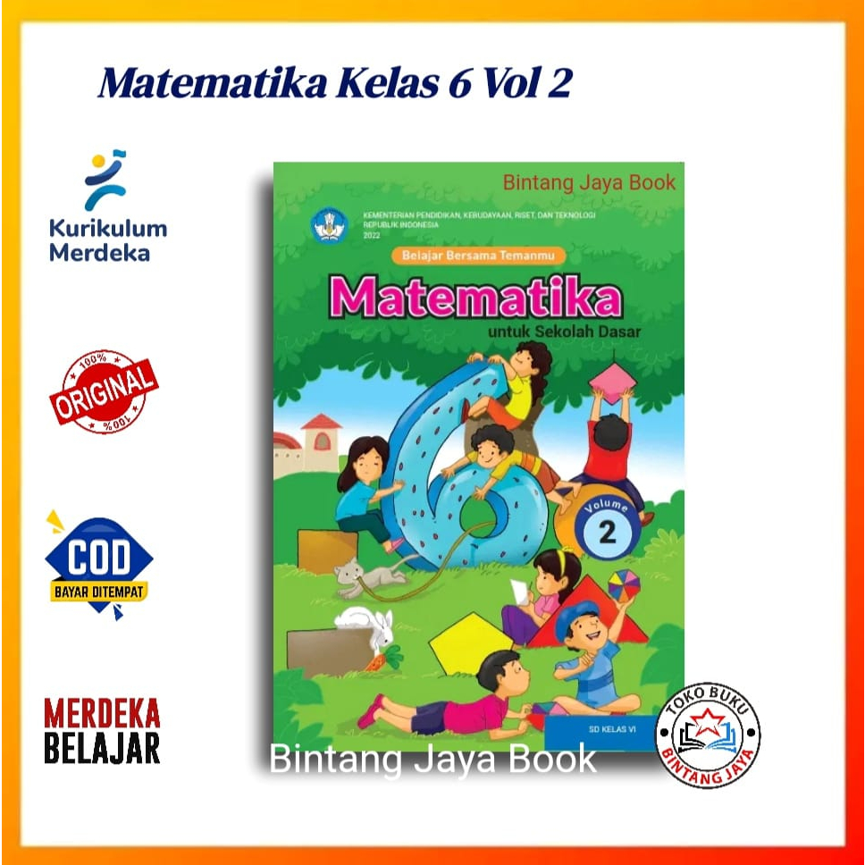 Jual Buku Siswa Matematika Kelas 6 Vol 2 SD/MI Kurikulum Merdeka | Shopee Indonesia
