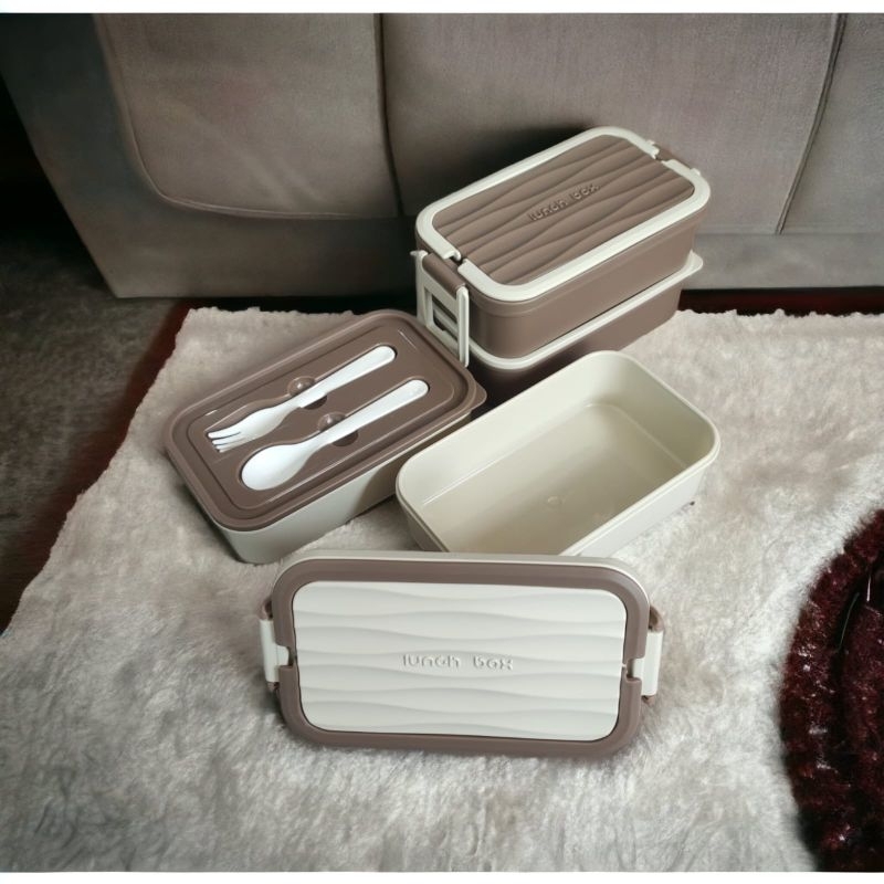 Jual Rantang bekal tempat bekal tempat makan segi 2 susun BPA free ...