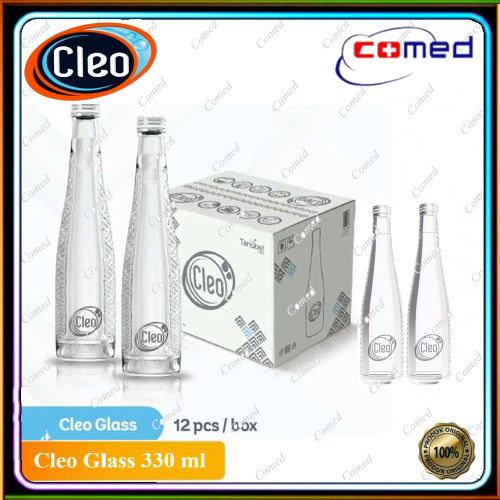 Jual Cleo Glass 330ml - Cleo Botol Kaca 330ml - Air Murni Cleo Glass 330ml (KHUSUS INSTANT ...