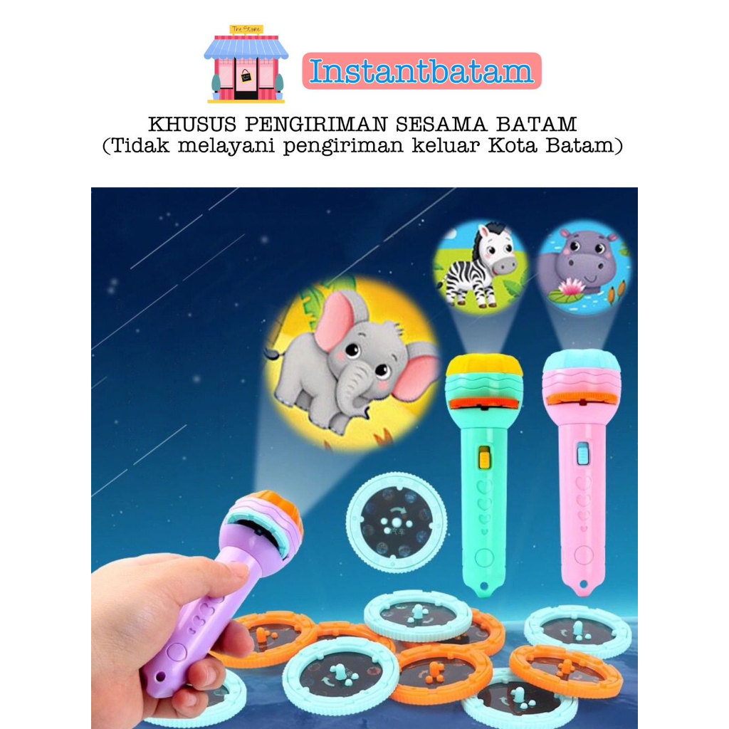 Jual 320 Mainan Anak Senter Proyektor / Fun Flashlight / Mainan ...