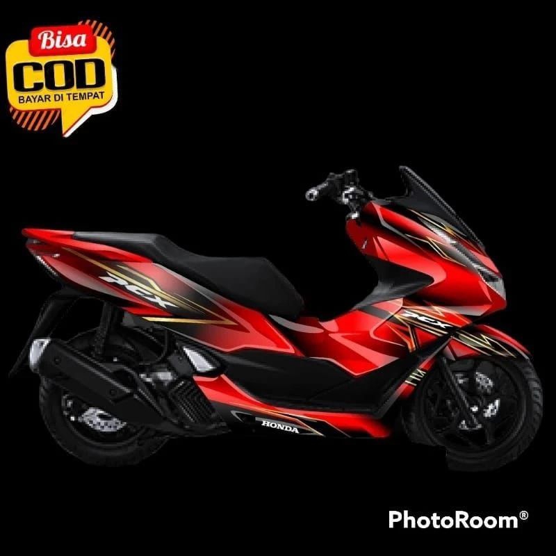 Jual sticker decal full body honda pcx 160/150 striping decal full blok ...