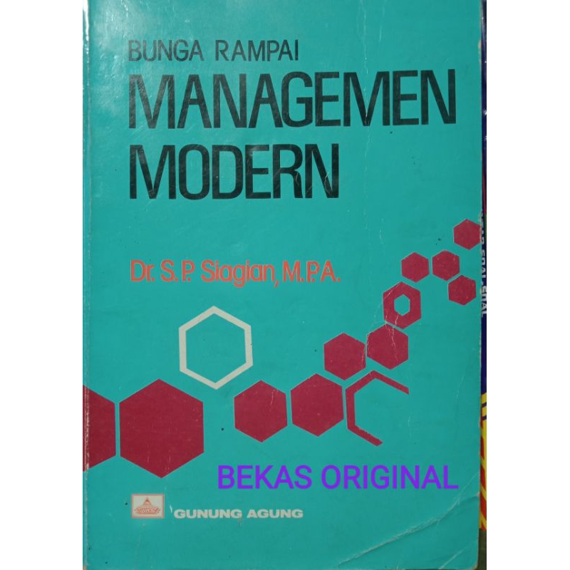 Jual Bunga Rampai Managemen Modern P. Siagian Gunung Agung Kode K-Mn ...